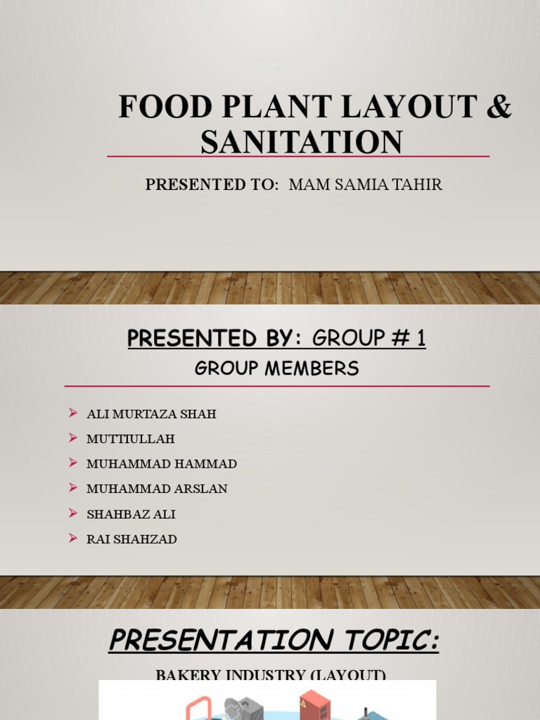 Food Plant Layout and Sanitation - Presentation | PDF | Food And Drink ...