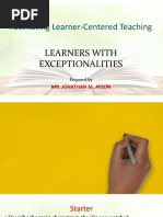 Module 6 - Learners With Disabilities | PDF | Disability | Learning