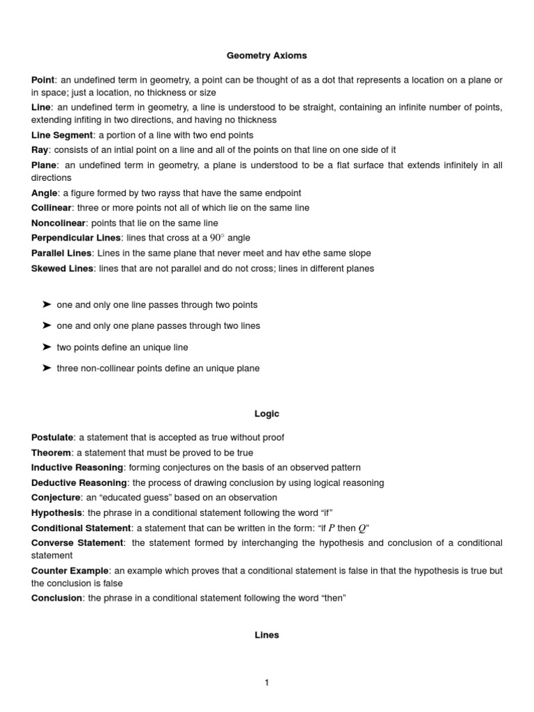 High School Math Notes | PDF | Triangle | Perpendicular