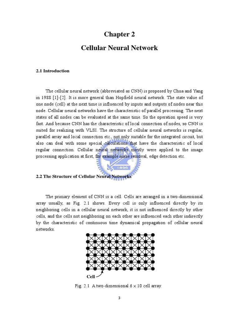 Cellular Neural Networks Pdf Artificial Neural Network Matrix Mathematics