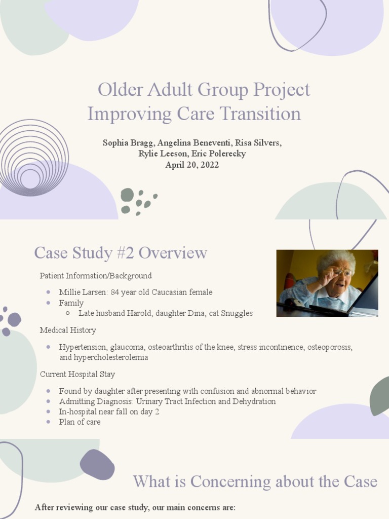 Older Adults Group Project | PDF | Patient | Health Care