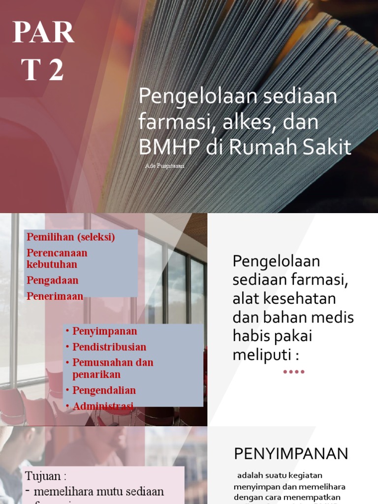 Pengelolaan Sediaan Farmasi, Alkes, Dan BMHP Part 2 | PDF
