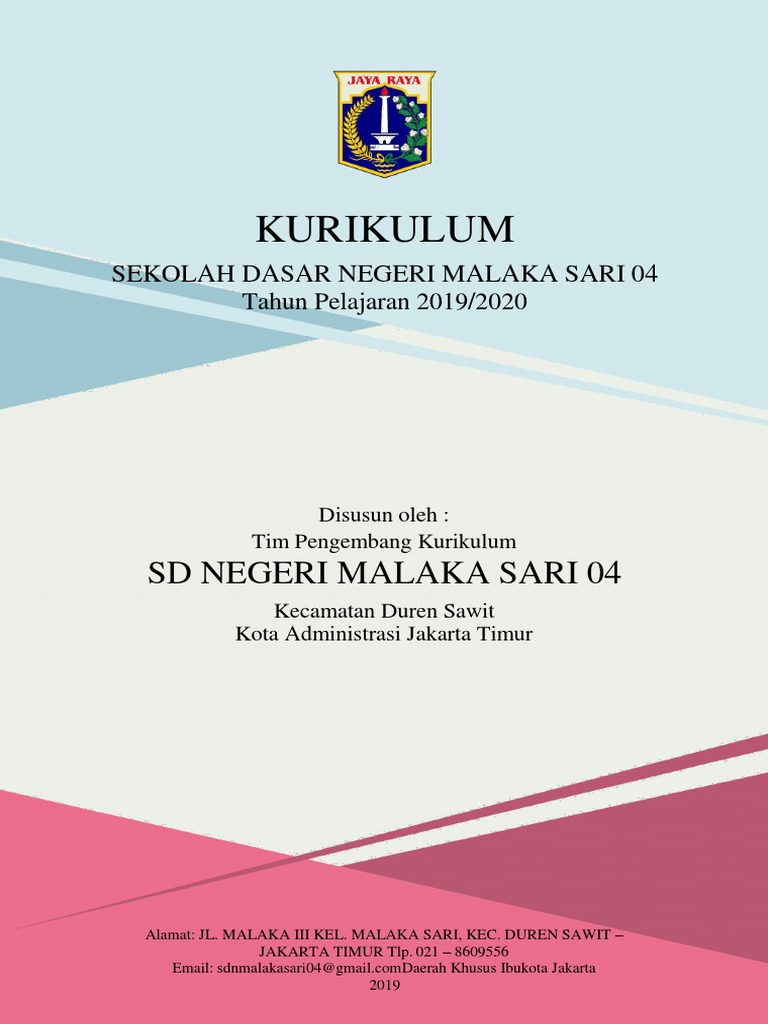 Kurikulum SDN Malaka Sari 05 TP 19-20 | PDF
