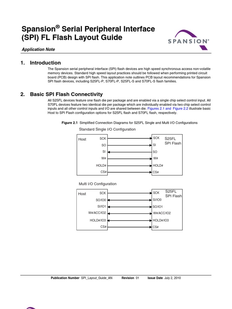 SPI Layout Guide An 01 e | PDF | Flash Memory | Input/Output