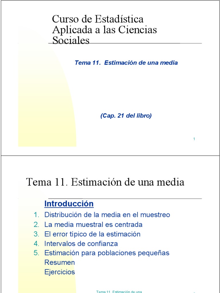 Error Tipico de Estima | PDF | Muestreo (Estadísticas) | Media