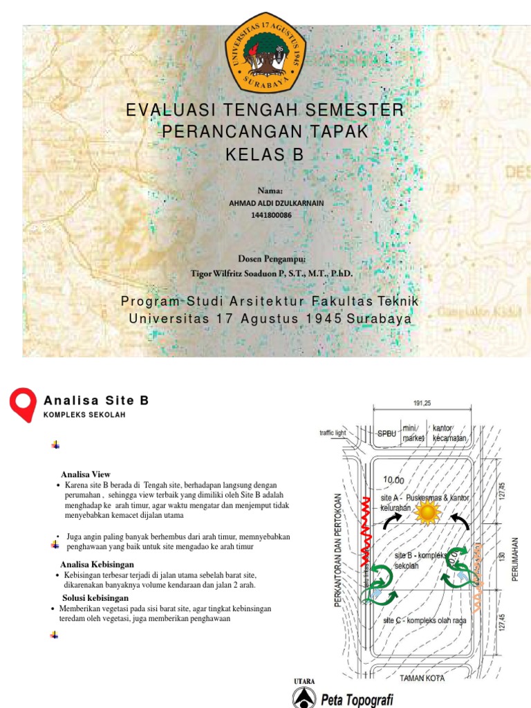 Ets - Perancangan Tapak - Ahmad Aldi Dzulkarnain - 1441800086 | PDF