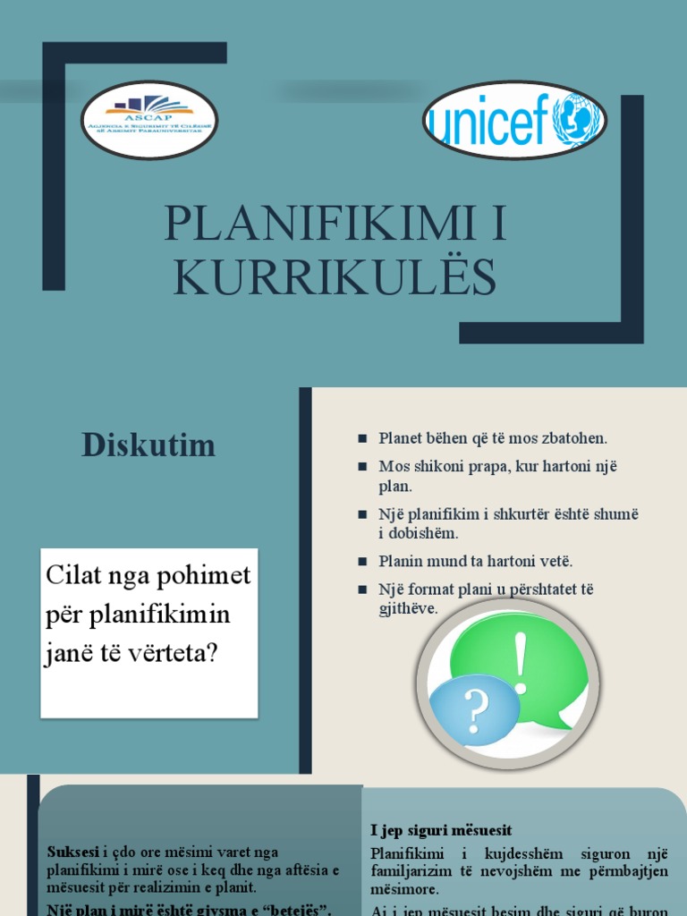 Prezantimi, Planifikimi, Gjitheperfshirja, Perdorimi I TIK | PDF