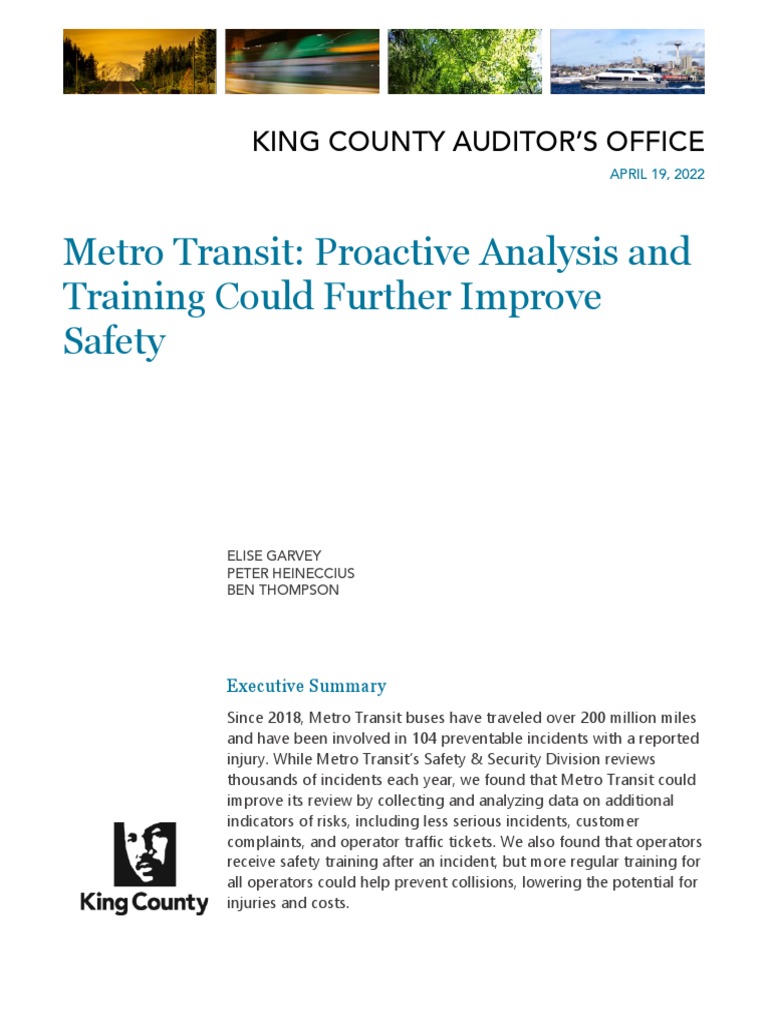 Transit Safety 2022 | Download Free PDF | Audit | Safety