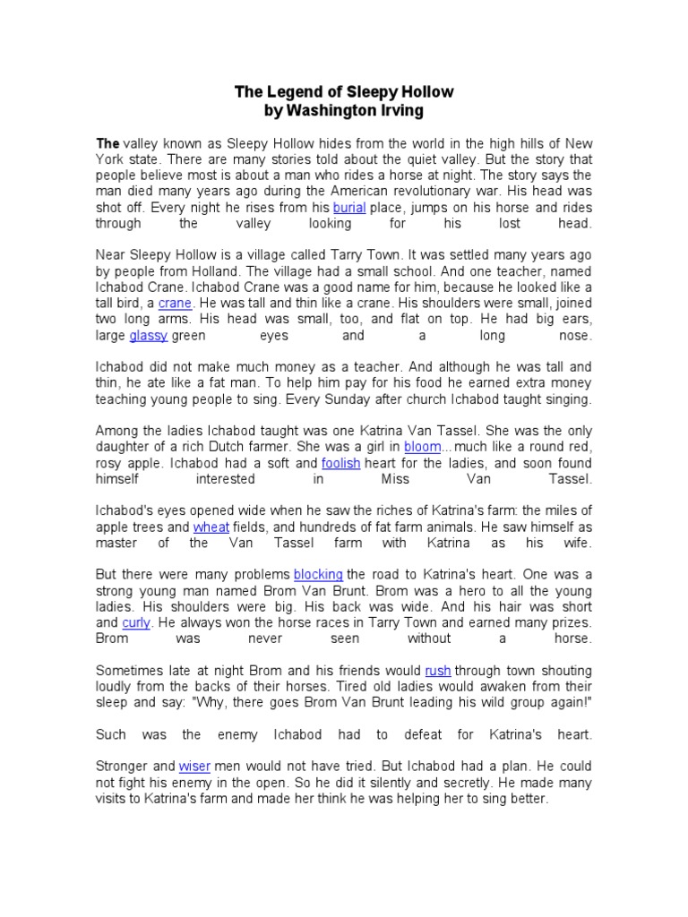The Legend of Sleepy Hollow by Washington Irving | PDF | The Legend Of ...