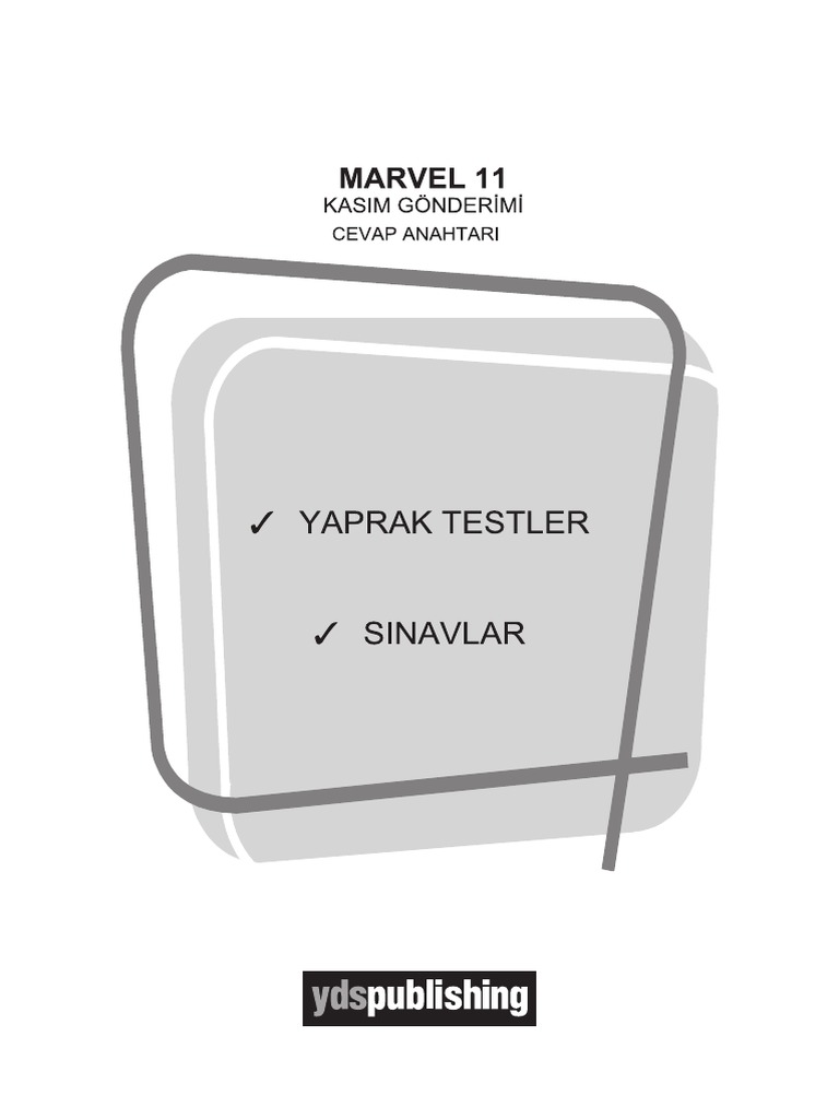 Marvel 11 Kasim Answer Key | PDF