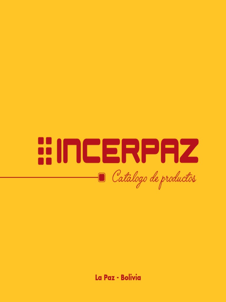 Catálogo de Productos Incerpaz La Paz 2020 | PDF | Calidad (comercial ...