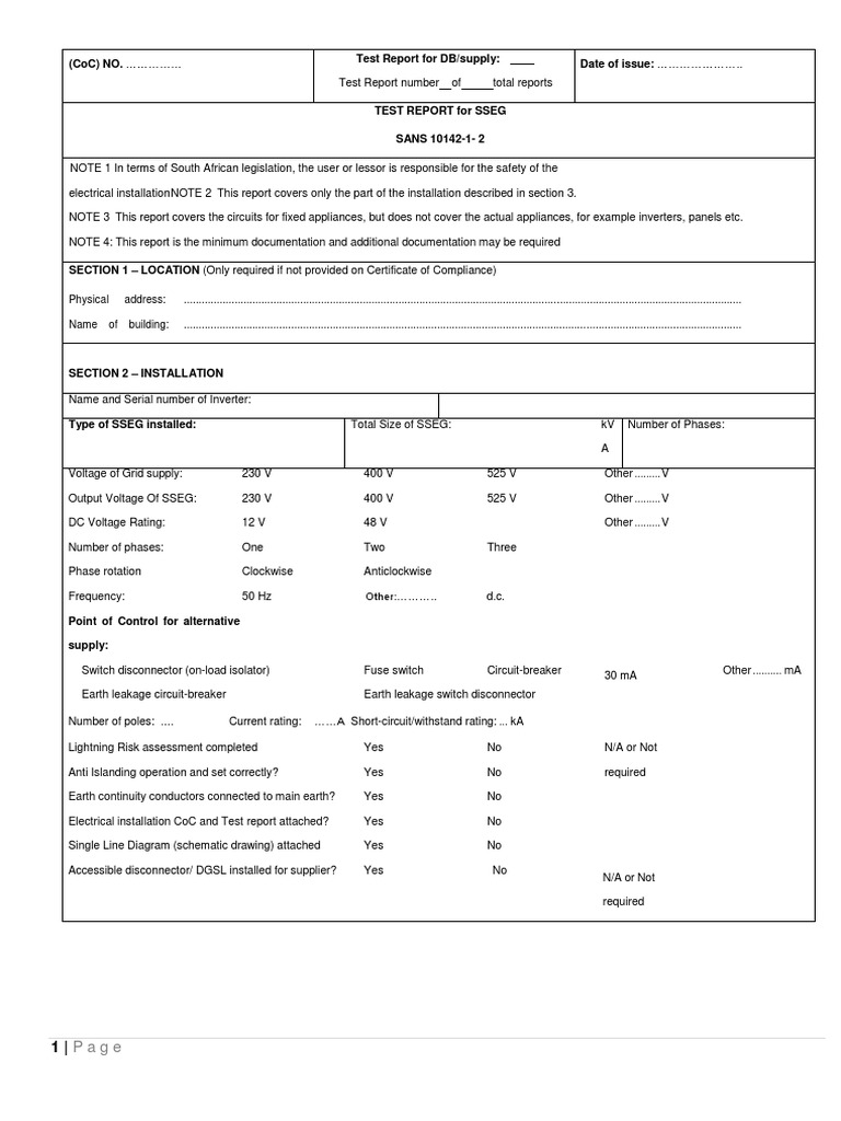 Comprehensive Test Report for a Grid-Tied Solar Photovoltaic System ...