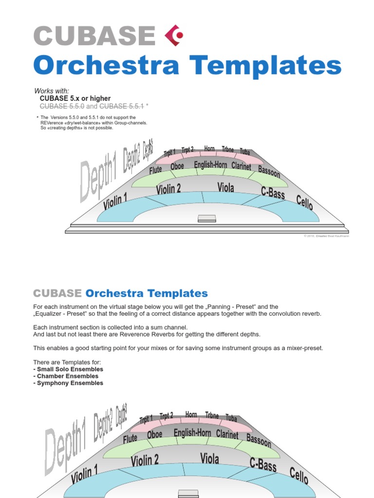 Cubase: Orchestra Templates | PDF | Orchestras | Sound