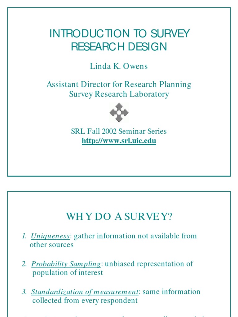 Introduction To Survey Research Design | PDF | Survey Methodology ...