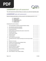 S1094-Leadership Styles Questionnaire | PDF | Leadership | Applied ...