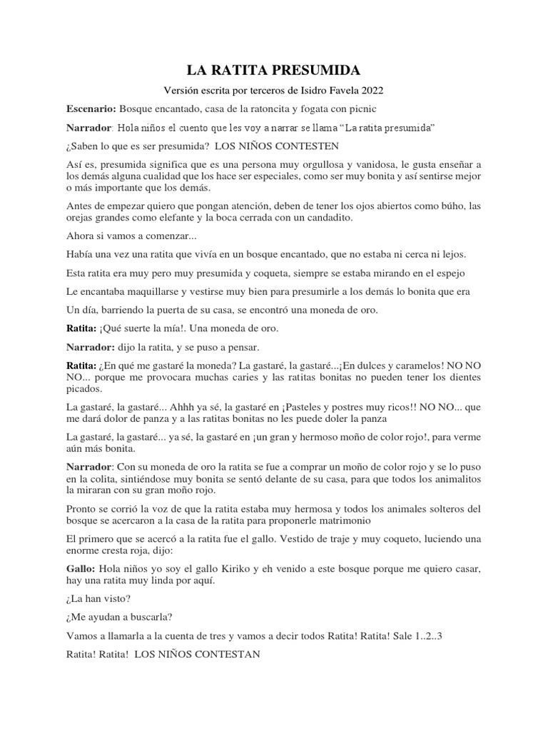 Ratita Presumida | PDF | Gatos