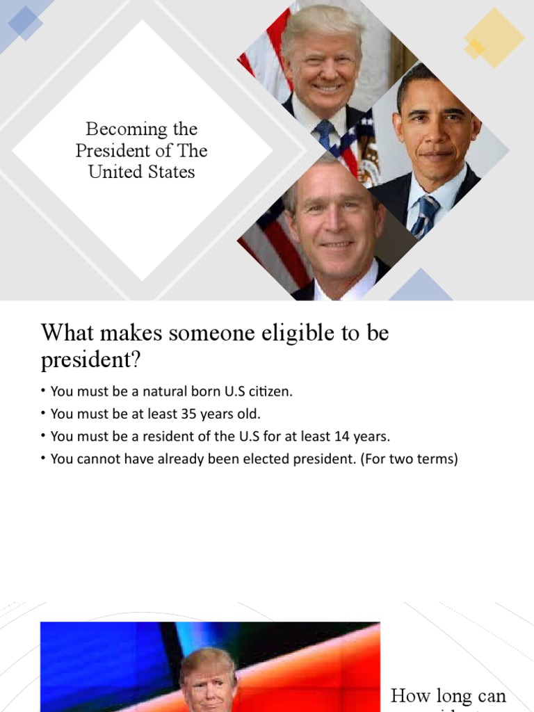 Becoming The President of The United States | PDF | American Government ...