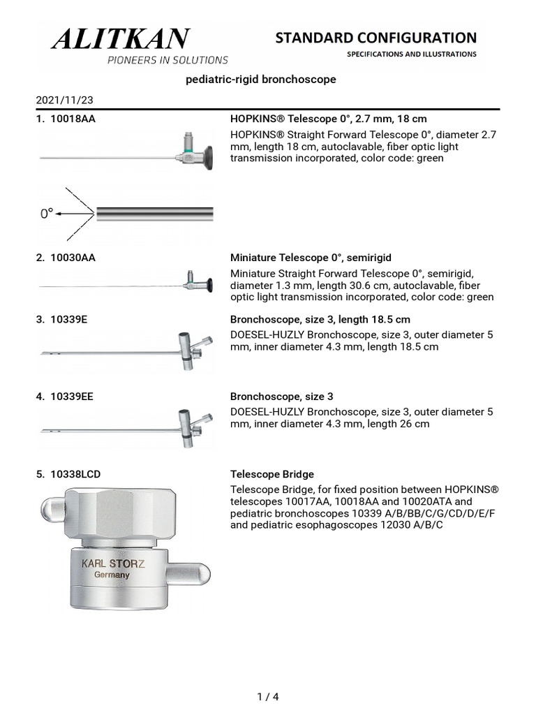 Pediatric-Rigid Bronchoscope | PDF | Optics