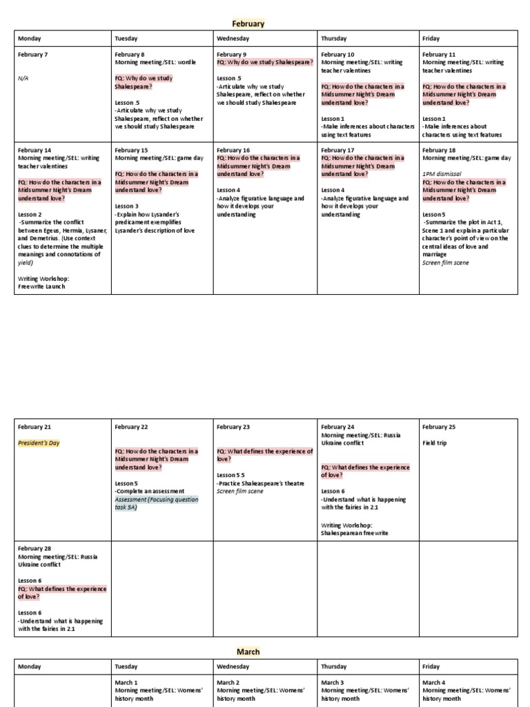 Shakespeare & Love: Lesson Plans | PDF | Language Arts & Discipline