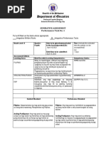 Performance Task (Filipino Sa Piling Larangan) | PDF