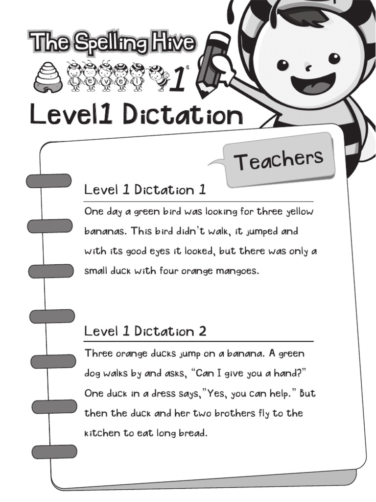 Level1 Dictation | PDF