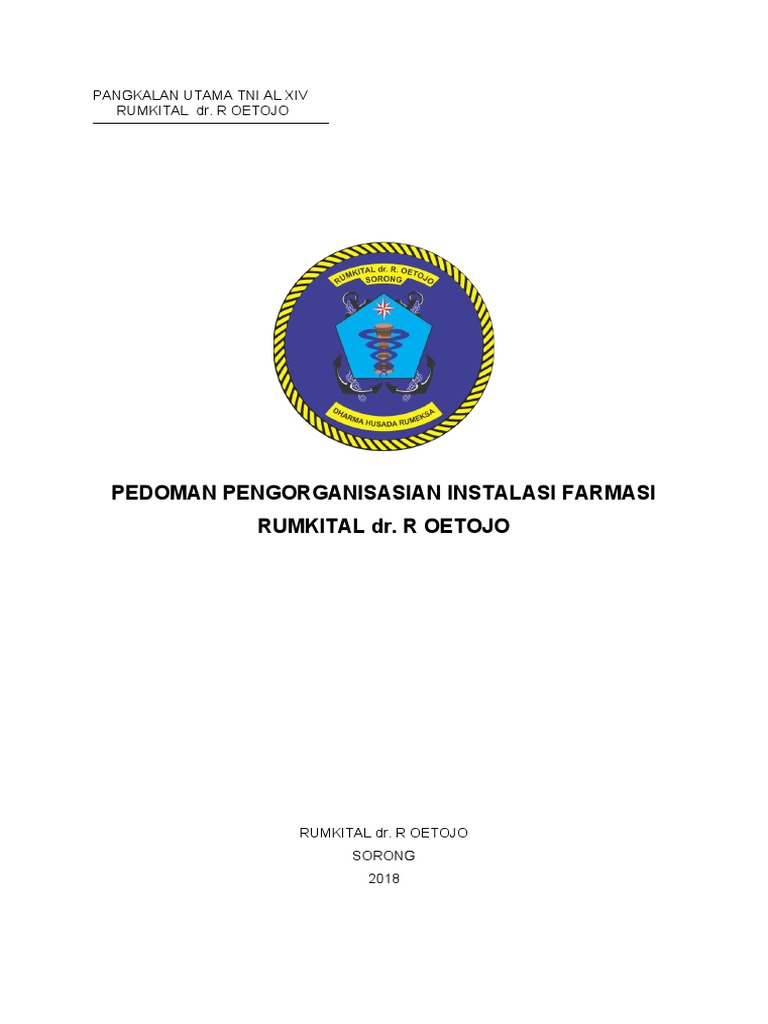 Pedoman Pelayanan Farmasi RSAL Oetojo | PDF