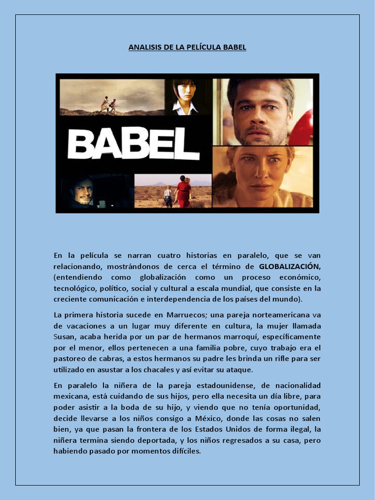 Analisis de La Película Babel | PDF