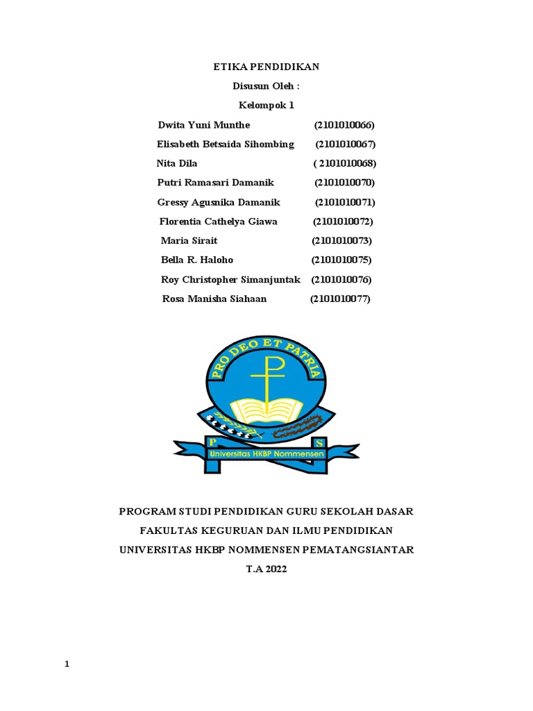 Etika Pendidikan | PDF