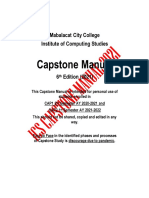 Capstone Format and Guide | PDF | System | Use Case