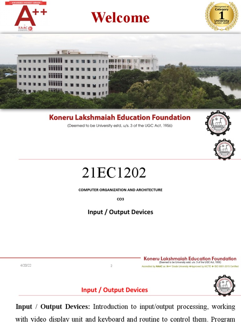 Co3 Ppt-Part1 | PDF | Input/Output | Computer Data Storage
