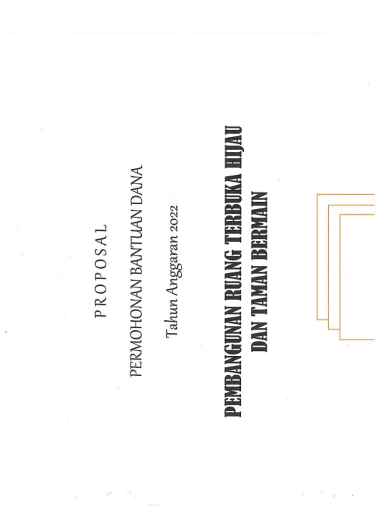 Contoh Proposal RTH | PDF