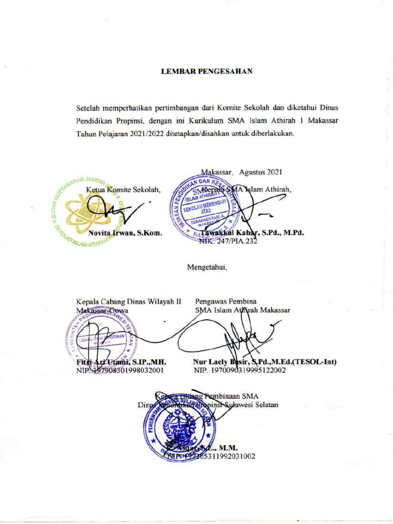 TTD Pengesahan | PDF