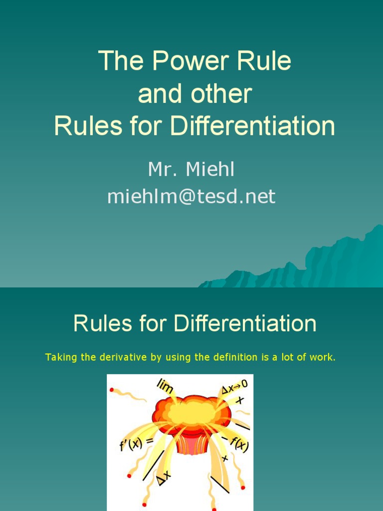 Derivatives of Algebraic Function | PDF | Derivative | Mathematical ...