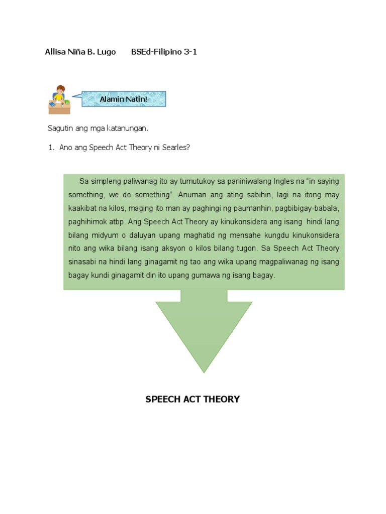 Mga Teorya NG Diskurso | PDF