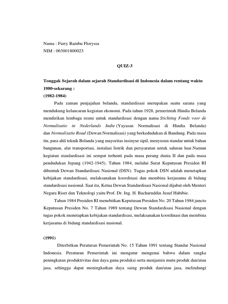 Quiz 3 PP - Furry Rambu Floryssa - 063001800023 | PDF