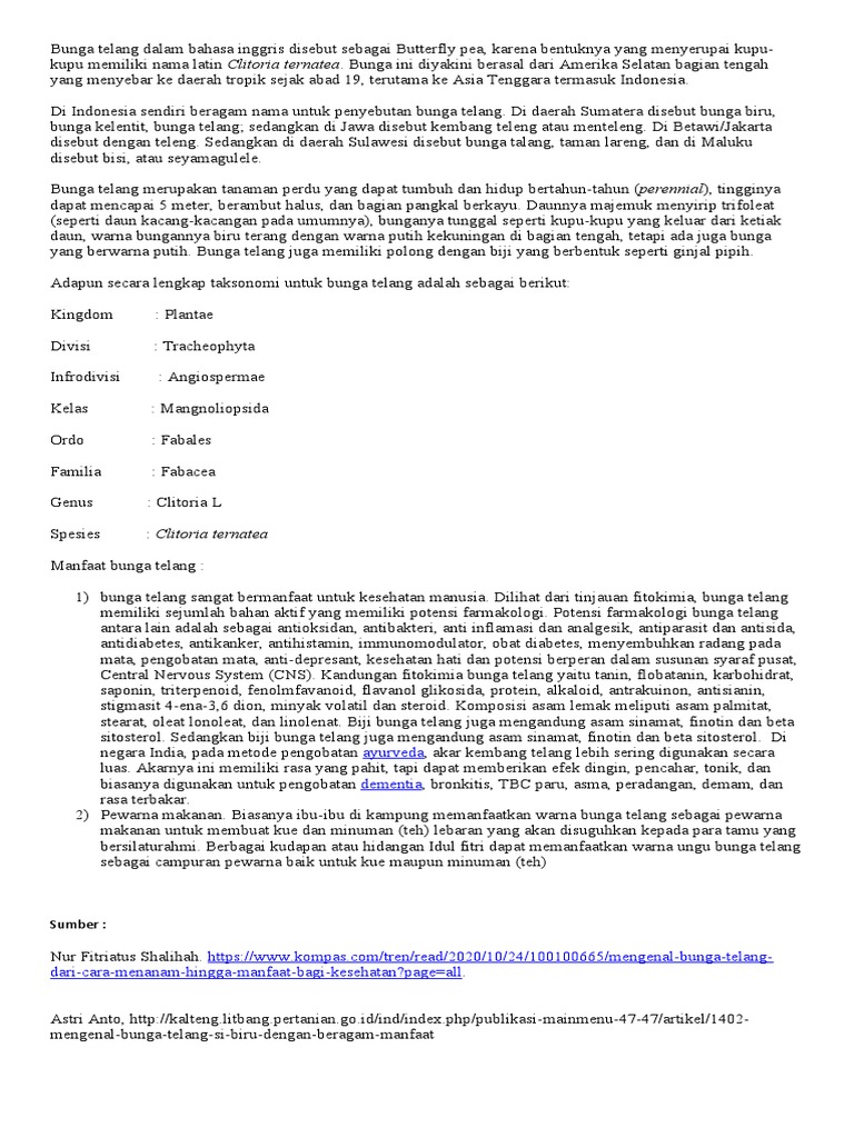 Bunga Telang | PDF