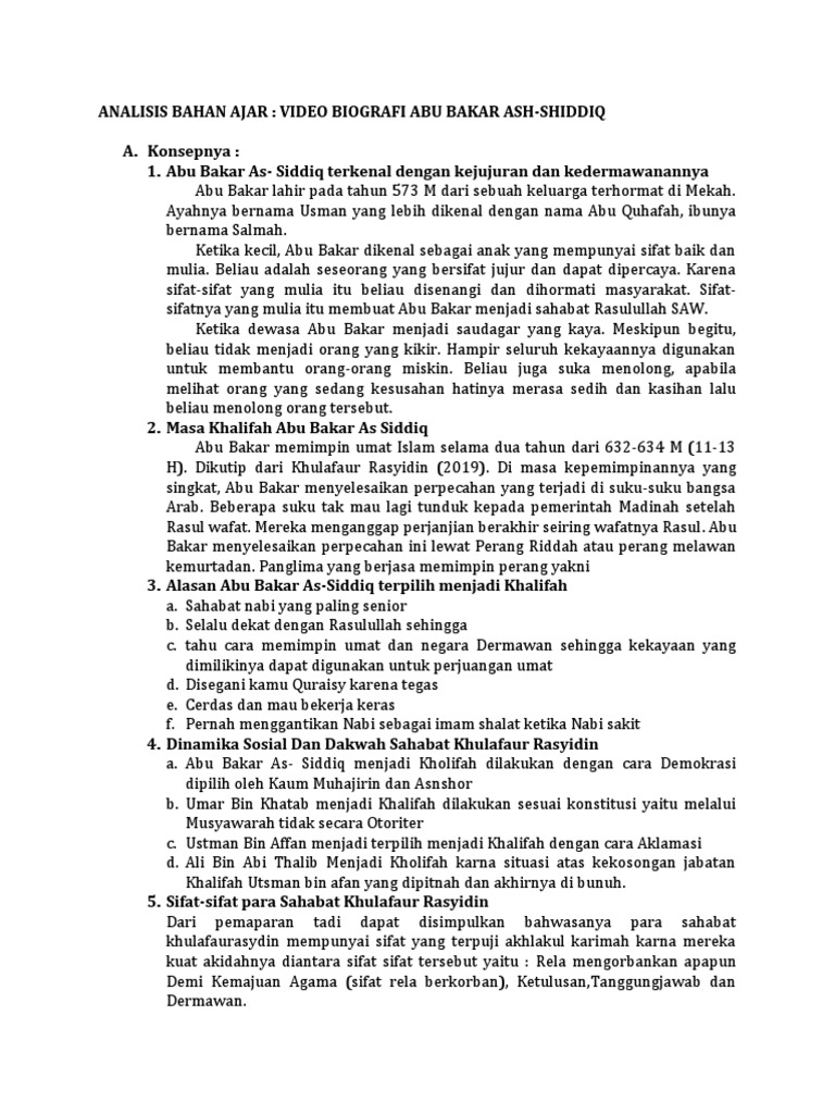 Analisis Bahan Ajar KB 1 Modul 8 | PDF