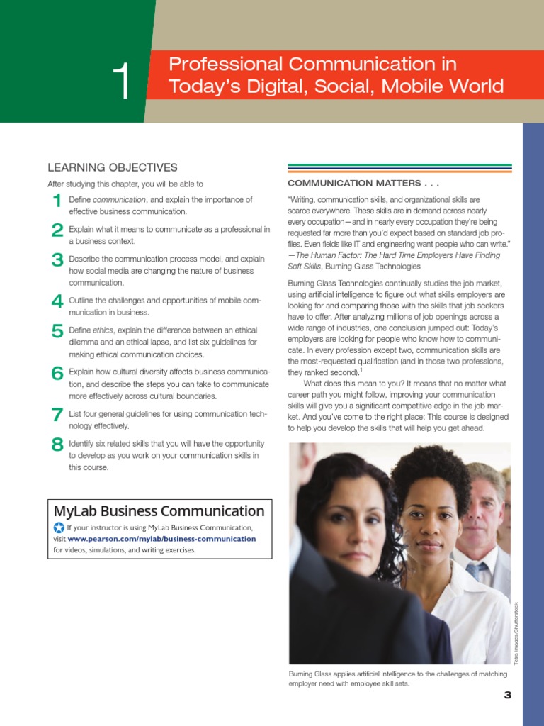 Chapter 1 - Business Communication Essentials | PDF | Communication ...