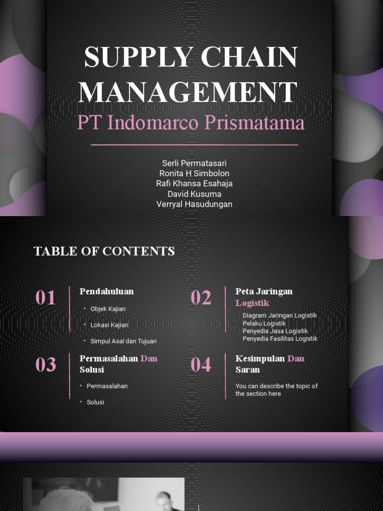 Tugas Supply Chain PT Indomarco Prismatama - TI D | PDF