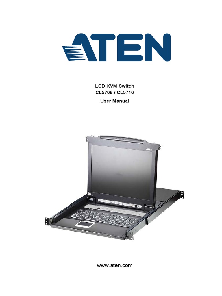 LCD KVM Switch CL5708 / CL5716 User Manual | PDF | Usb | Computer Keyboard