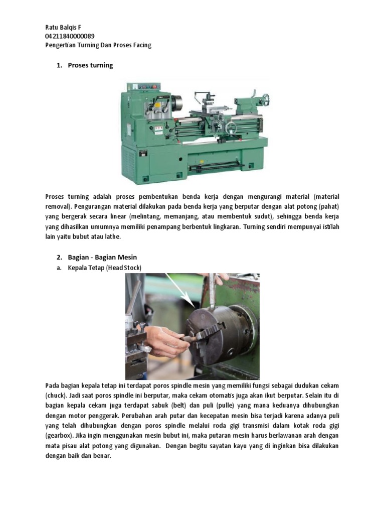 Proses Turning | PDF