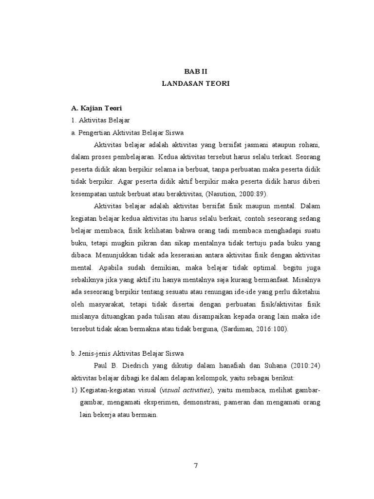 Aktivitas BLJR Sardiman 2016 | PDF