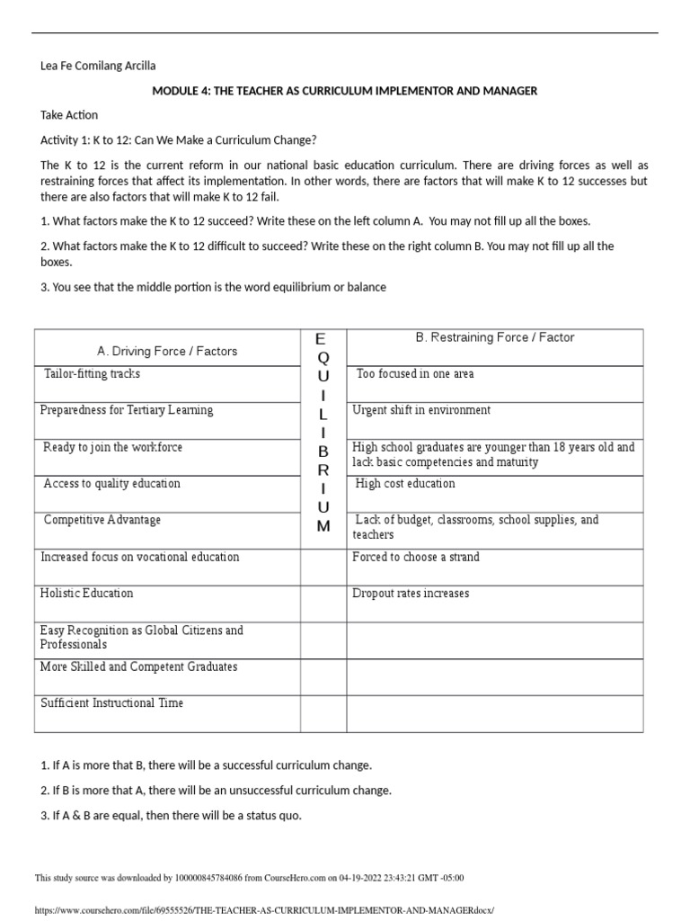 K to 12 Curriculum Implementation Insights | PDF | Curriculum | Teachers