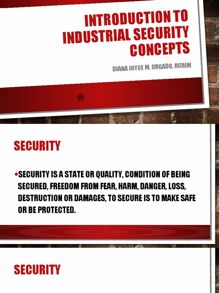 Powerpoint Intro To Industrial Security Concepts | PDF | Security Alarm ...