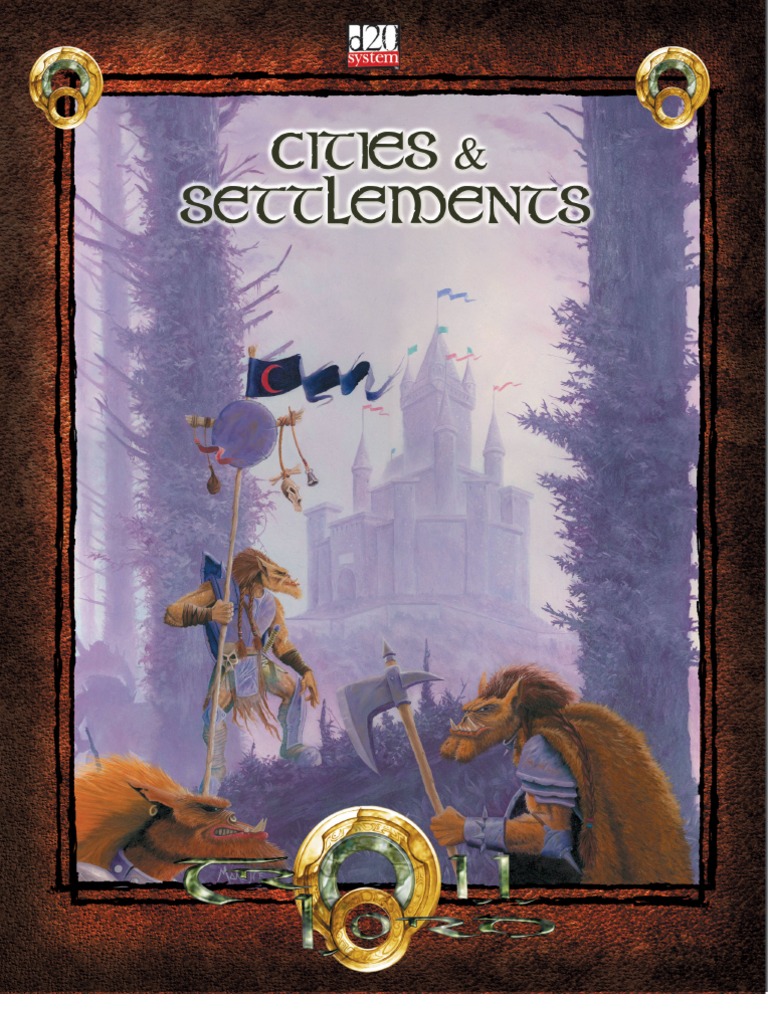 d20 Cities & Settlements | PDF | D20 System | Copyright