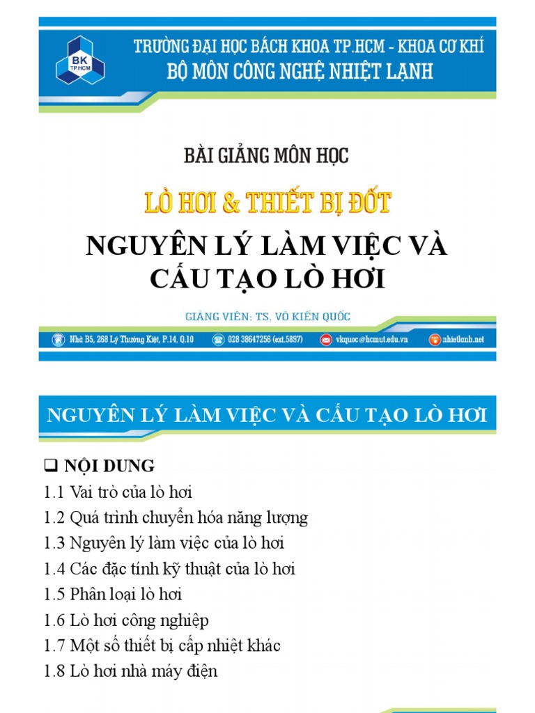 Bai Giang Lo Hoi - Chuong 1 | PDF
