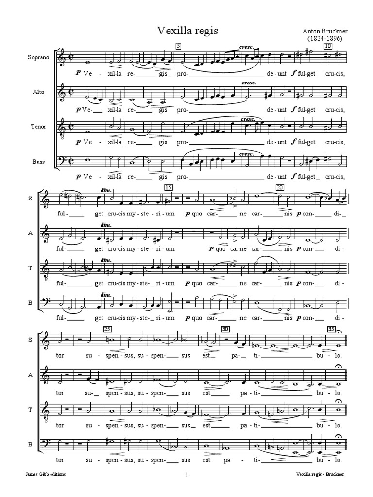 Vexilla Regis (Bruckner) | PDF
