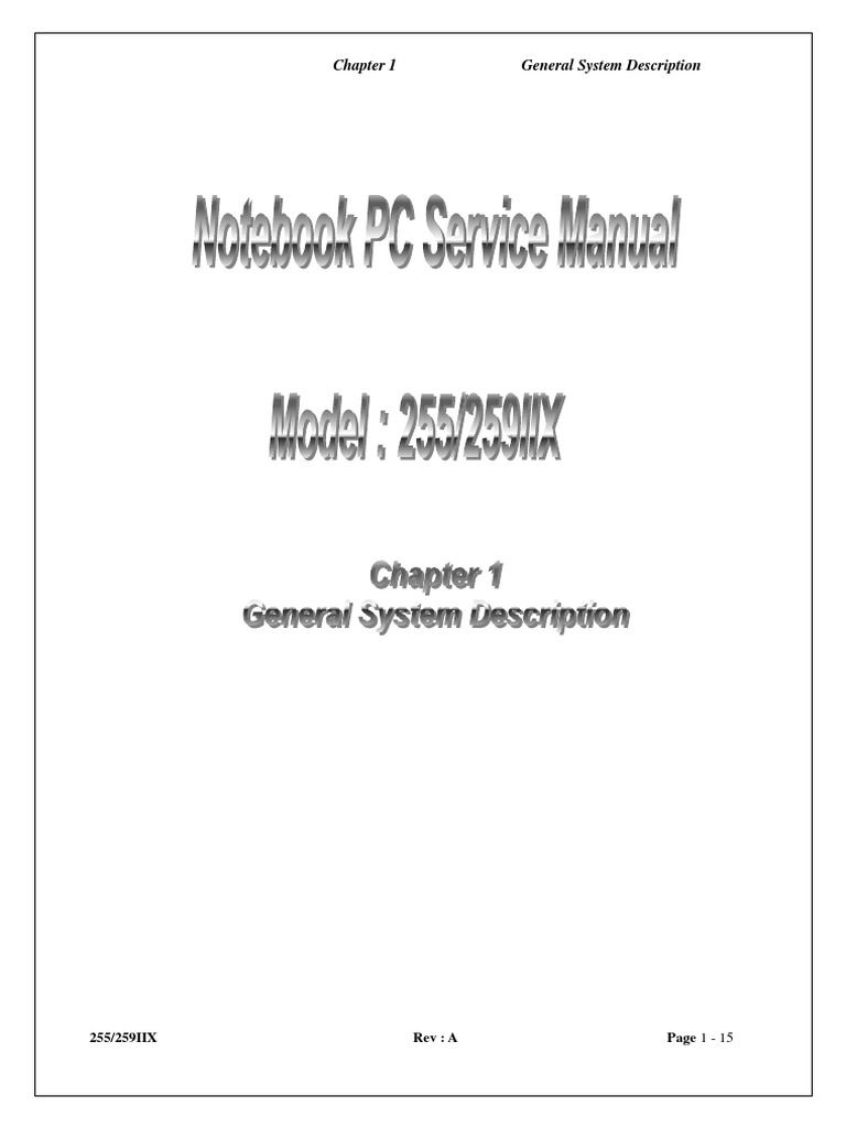 Chapter 1 General System Description | PDF | Central Processing Unit | Cpu Cache