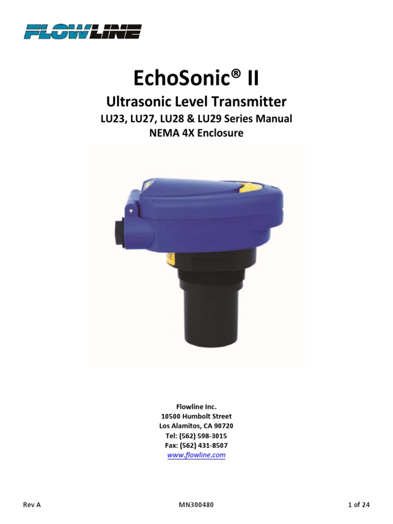Echosonic® Ii: Ultrasonic Level Transmitter | PDF | Electrical Wiring ...