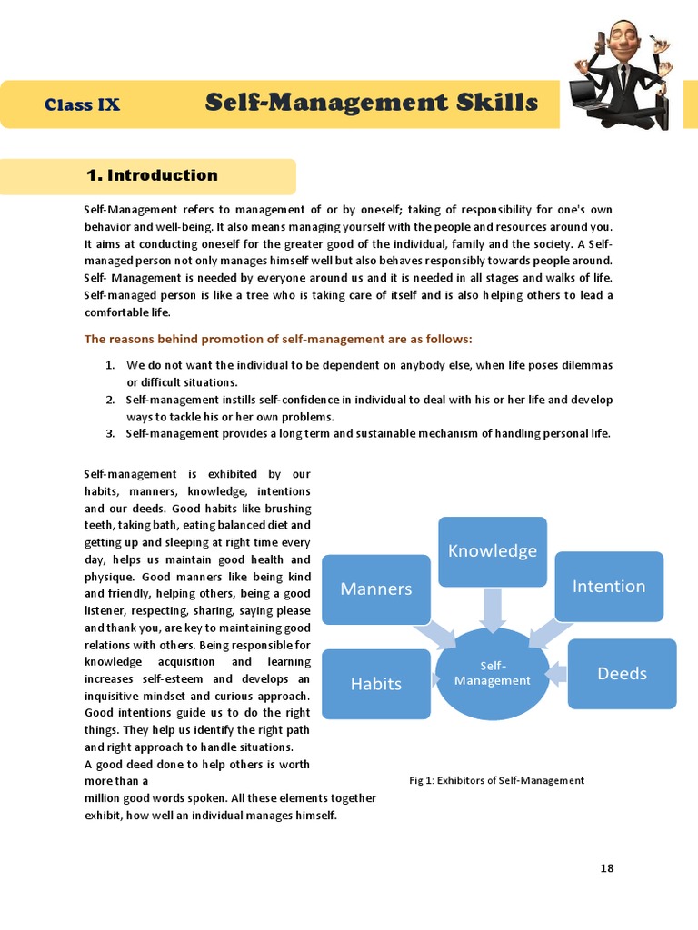 Self-Management Skills: Class IX | PDF | Self Esteem | Social Psychology